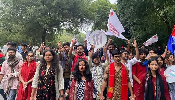 ജെ എന്‍ യു വിദ്യാര്‍ഥി യൂണിയനില്‍ ജനറല്‍ സീറ്റുകളില്‍ ഇടതുസഖ്യത്തിന് ...